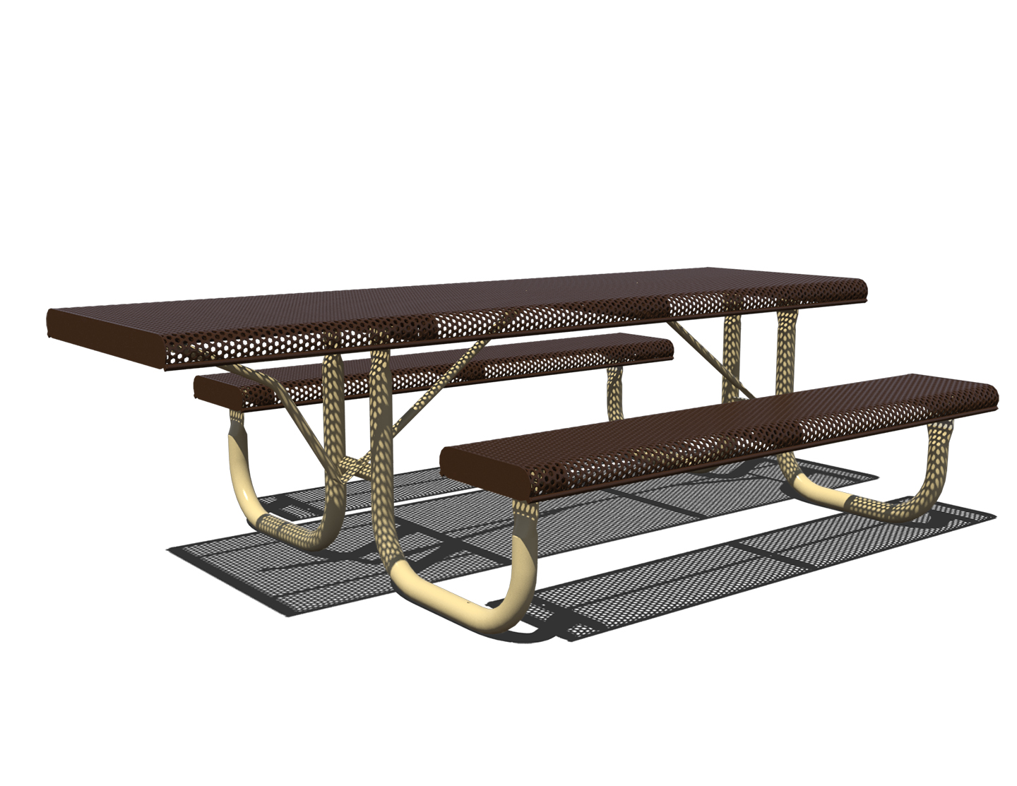 Rolled Accessible Rectangular Table